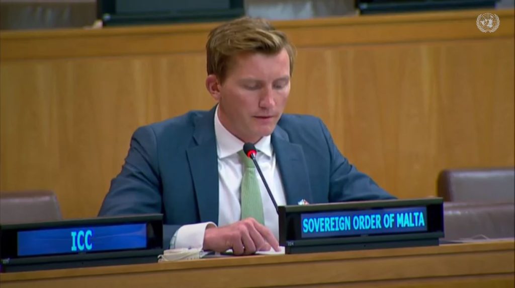 First Secretary Mr. Harrison-Greenwood delivers a statement regarding ...