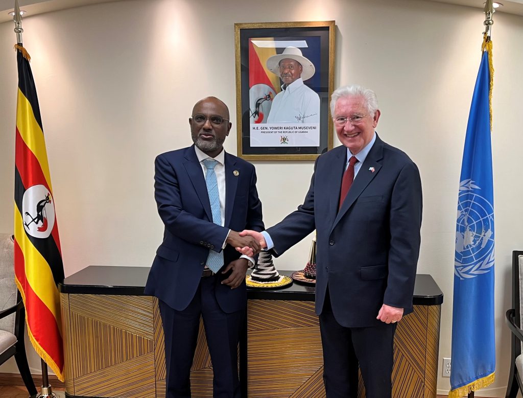 H.E. Ambassador Paul Beresford-Hill met with H.E. Ambassador Adonia Ayebare, the Permanent ...