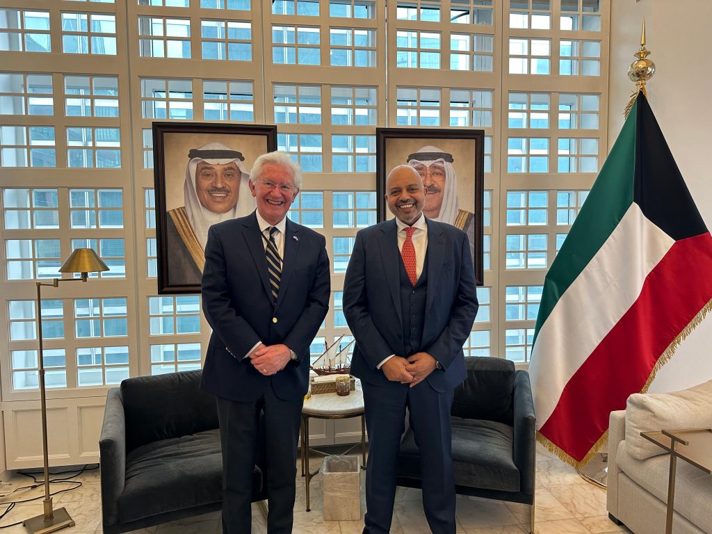 H.E. Ambassador Paul Beresford-Hill met with H.E. Ambassador Tareq M. A ...