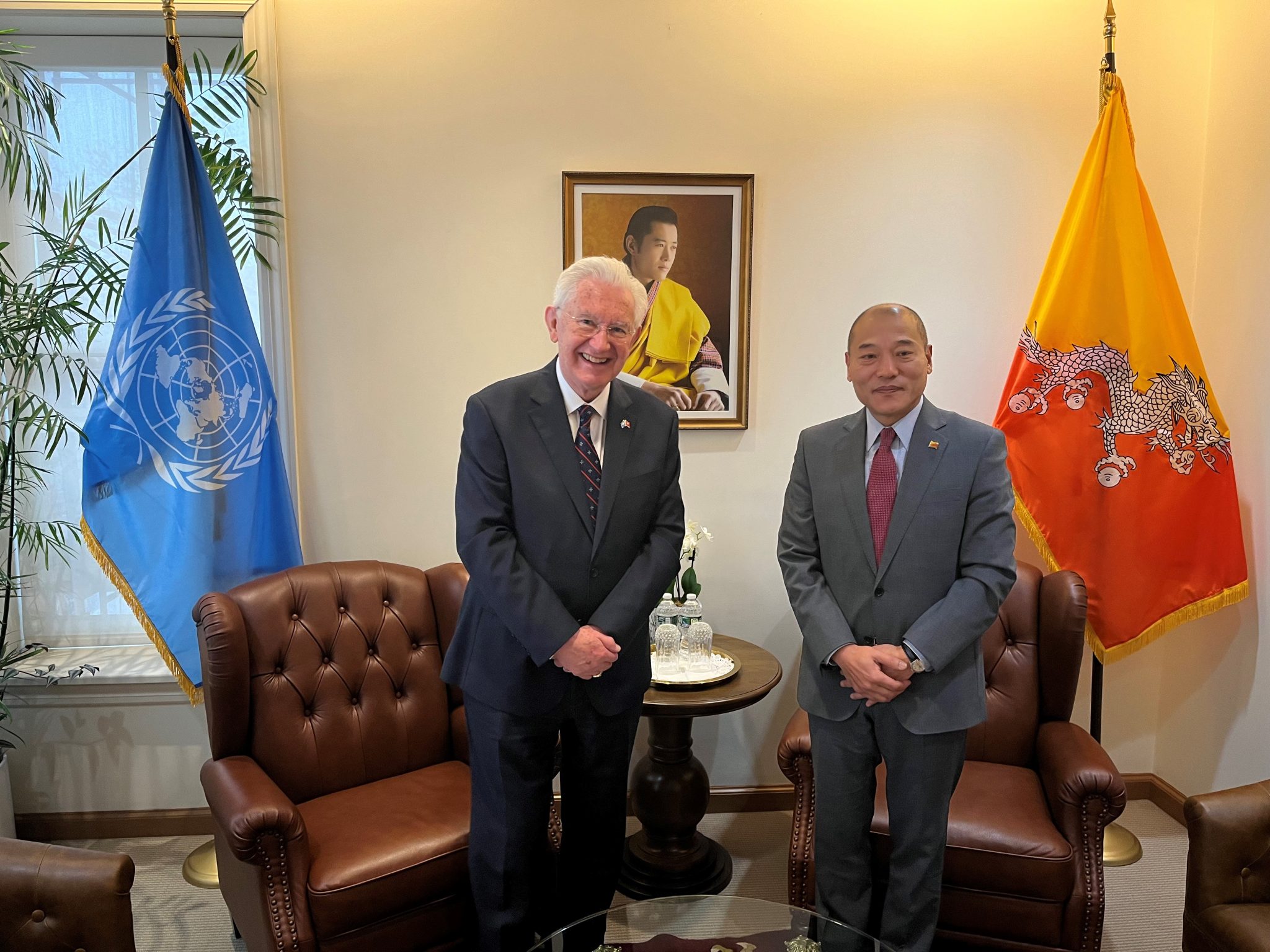 H.E. Ambassador Paul Beresford-Hill met with H.E. Ambassador Pema ...